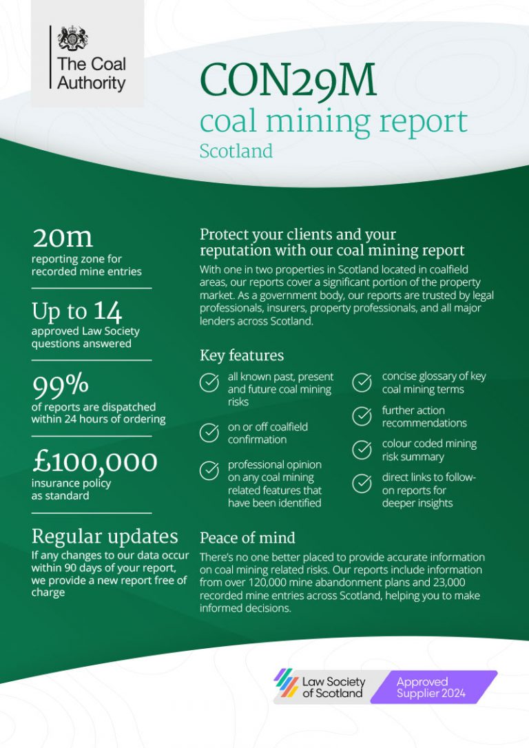 Con29M coal mining report (Scotland) : The Mining Remediation Authority