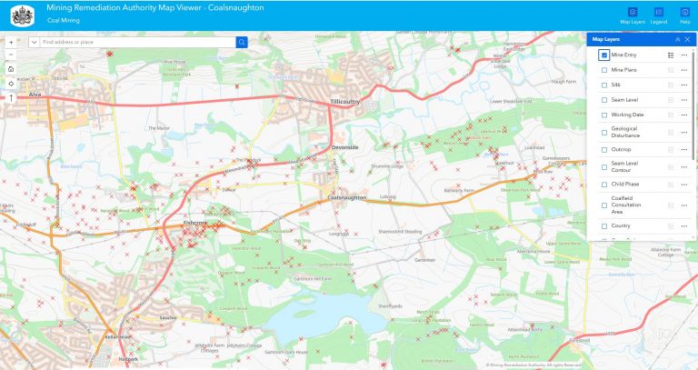 Coalsnaughton: mining information: The Mining Remediation Authority